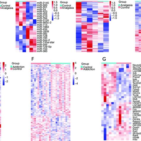 Heatmaps Of The Degs Of The 6 Datasets Heatmaps Of The Degs Of Mrna Download Scientific