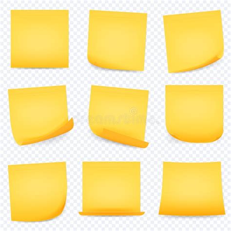 Paper Sticky Memo Notes Stock Illustration Illustration Of Business