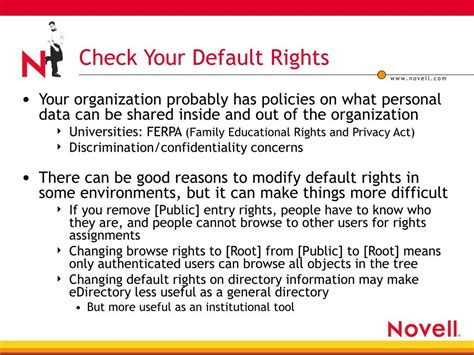 Ppt Using Acls In Ldap Creating A Secure Novell Edirectory