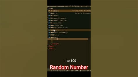 Random Number Random Number Html Generate Random Number Random Number Js Short Youtube