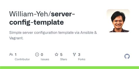 GitHub William Yeh Server Config Template Simple Server Configuration Template Via Ansible