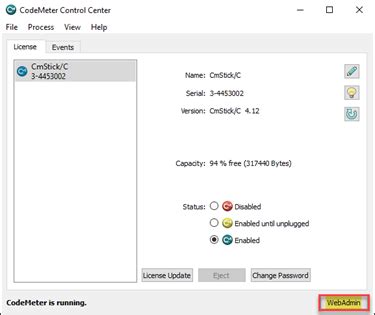 Verify Cognex Security Dongle Licenses Using Code Meter Control Center