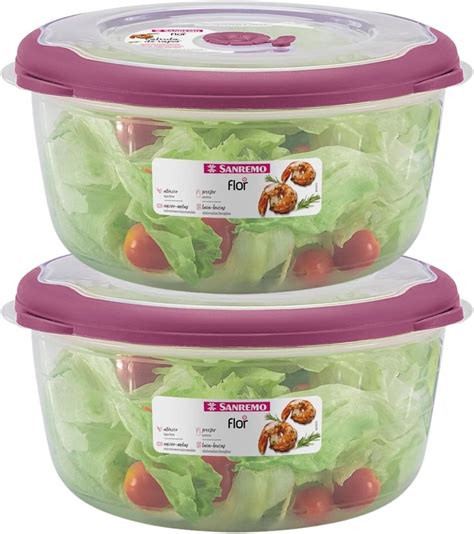 Oggi Set Of 4 Prep Store And Serve Plastic Bowls Wsee