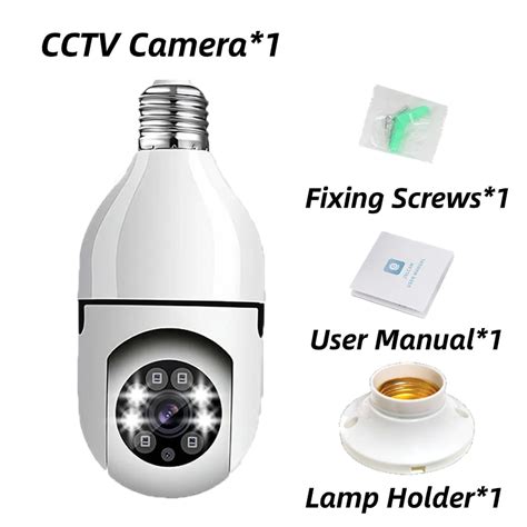 กล้องหลอดไฟip Camera Cctv ไร้สาย ดูผ่านมือถือ กล้องวงจรปิด 360 องศา 5ล้านพิกเซล Wifi Full Hd