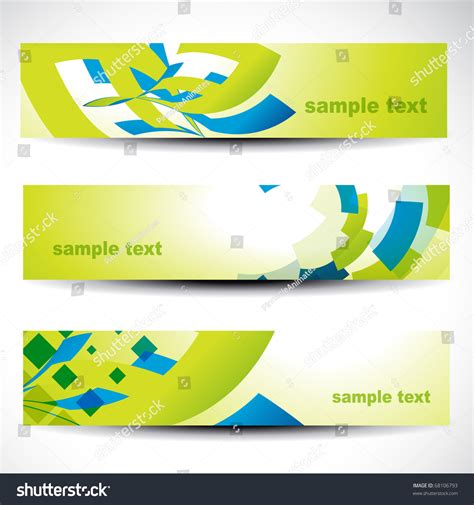 Abstract Header Vector Set 68106793 Shutterstock