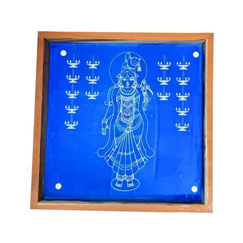 Andal Kolam Rangoli Stencil 10x10 Inches Aalayam Selveer