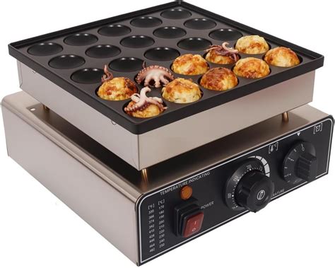 25 Pcs Mini Waffle Pancake Maker 110v 900w Non Stick Mold With