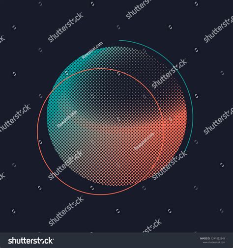 녹색 및 주황색 하프톤 배지 벡터 스톡 벡터로열티 프리 1241862949 Shutterstock