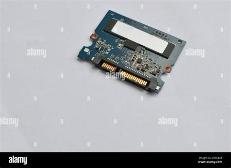 Detail Of Open SSD With Exposed Logic Board For Repair And Data Recovery Perfect For IT