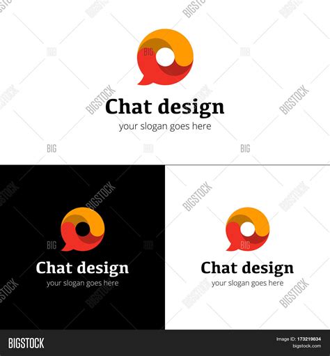 Chat Logo Icon Vector And Photo Free Trial Bigstock
