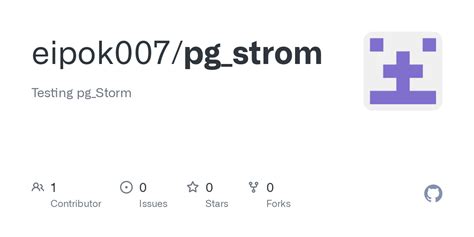 github eipok007 pg strom testing pg storm