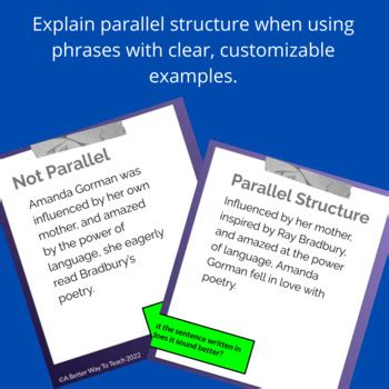 Writing In Parallel Structure By A Better Way To Teach TPT