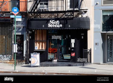 Short Stories 355 Bowery New York Nyc Storefront Of A Restaurant In