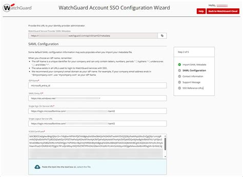 Watchguard Account Sso Integration With Microsoft Entra Id