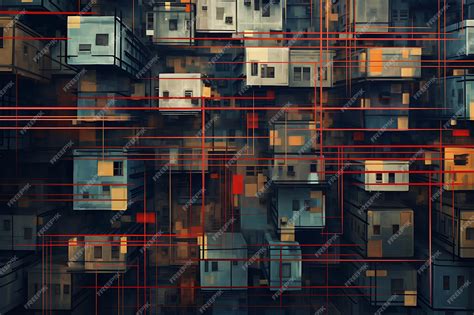 Premium Ai Image Abstract Urban Patterns