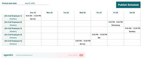 Free On Call Scheduling Template Agendrix