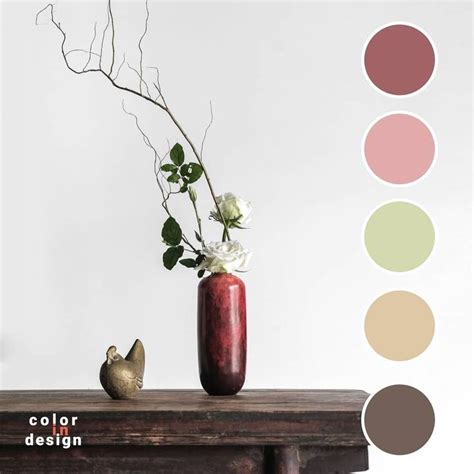 Сочетание цветов розовый салатовый песочный коричневый цвет Color Schemes House Colors