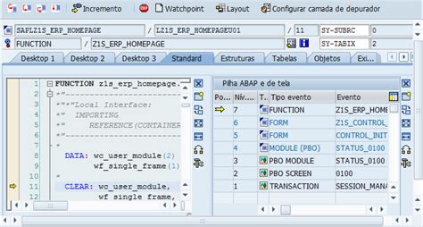 Undo In Debugger Layout Abapinho