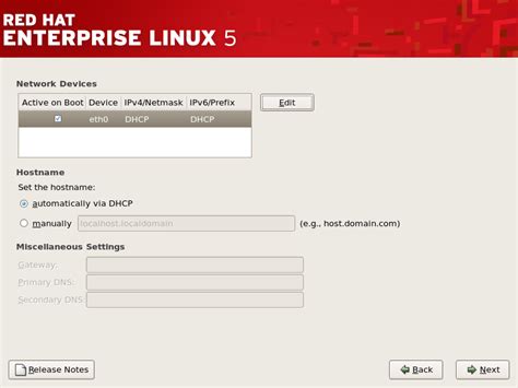rhel5 installation guide 12 20 network configuration