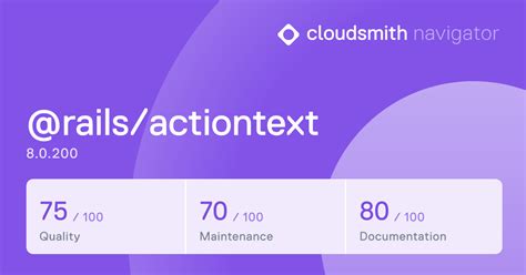 Railsactiontext 80200 Npm Package Quality Cloudsmith Navigator