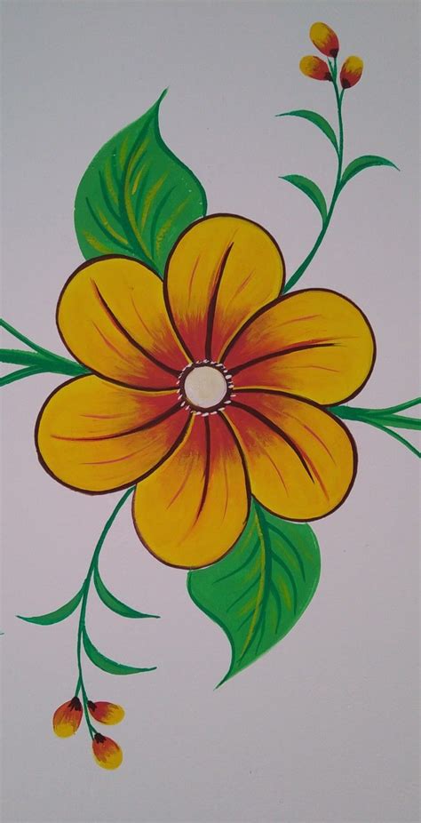 Simple Flower Drawing Easy Flower Drawings Flower Pattern Drawing