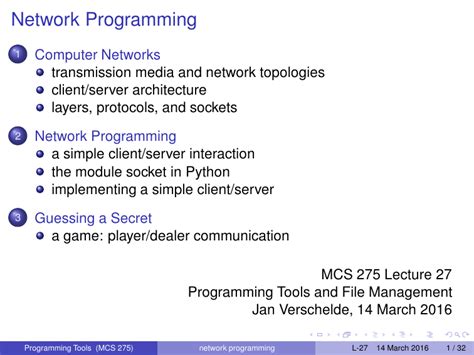 Network Programming