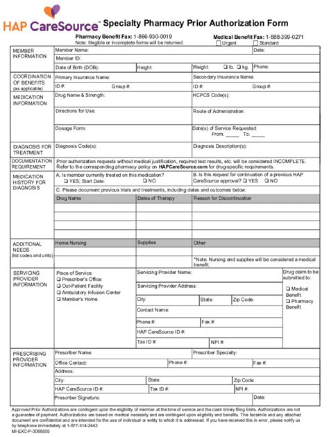 Fillable Online Pharmacy Benefit Prior Authorization Request Form Fax