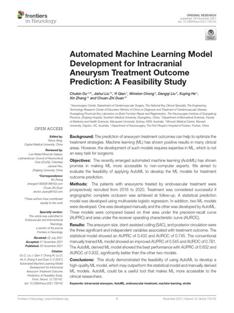 Automated Machine Learning Model Development Pdf Machine Learning