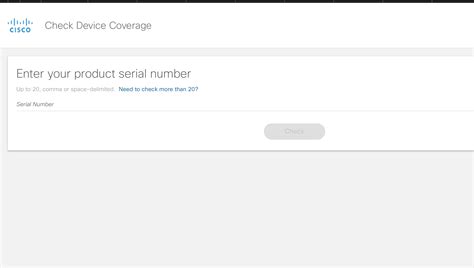 Cisco Bulk Serial Number Check Cisco Community
