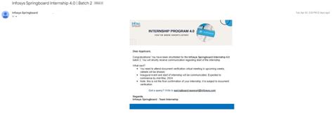 Shortlisted For Infosys Internship Avilash Bhowmick Posted On The