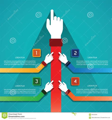 Abstract Vector Infographic Template In Flat Style For Layout Workflow Scheme Numbered Options