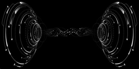 Premium Vector Digital Hud Circles With Glowing Neural Connectors Into Cyberspace Futuristic