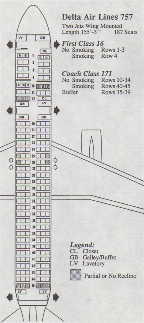 Boeing 757 200 Seating Capacity