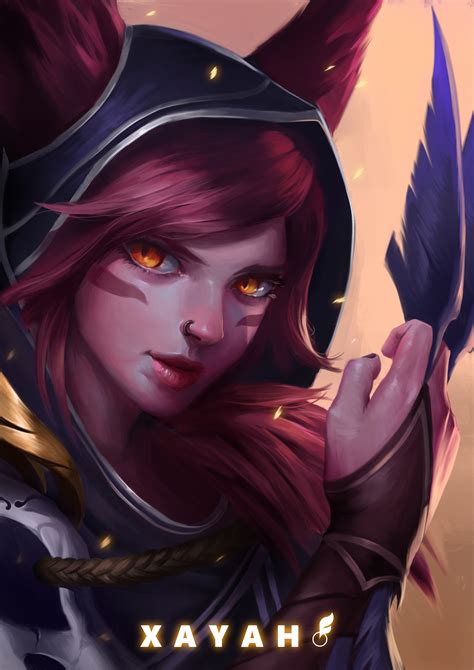 Artstation Xayah League Of Legends Fan Art