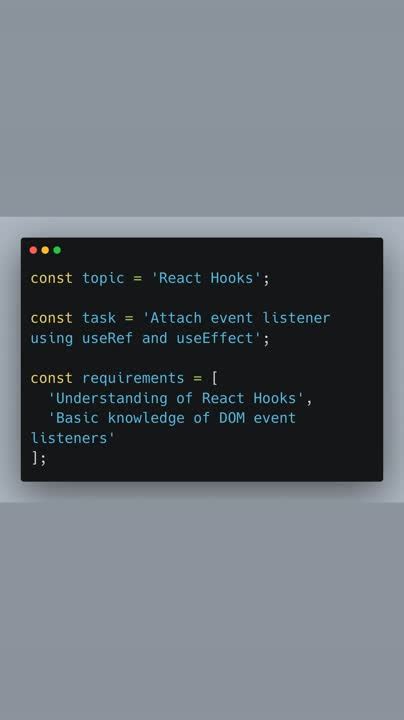 Anton Ioffe On Linkedin React Javascript Webdev Coding Reacthooks Eventlisteners