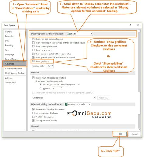 How To Hide Or Show Excel Worksheet Gridlines