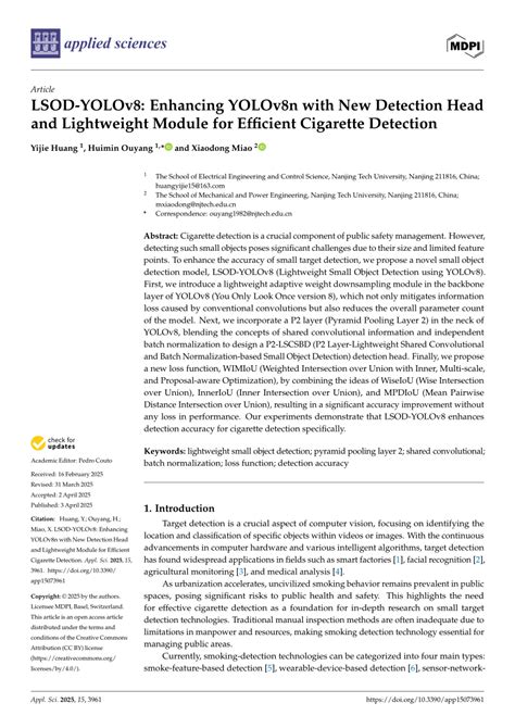 pdf lsod yolov8 enhancing yolov8n with new detection head and