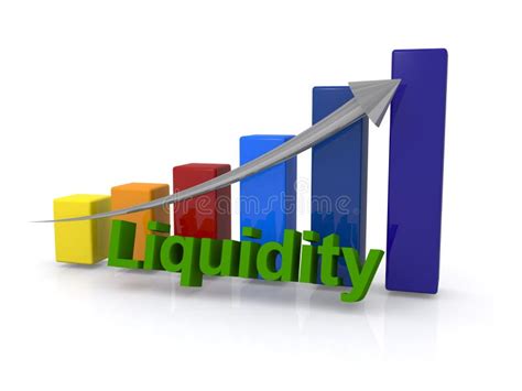 Liquidity And Graph On White Stock Illustration Illustration Of