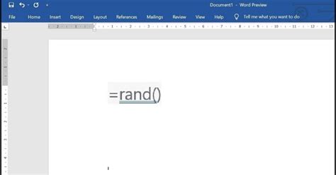 Come Utilizzare Lorem Ipsum O Rand Per Testo Casuale In Word