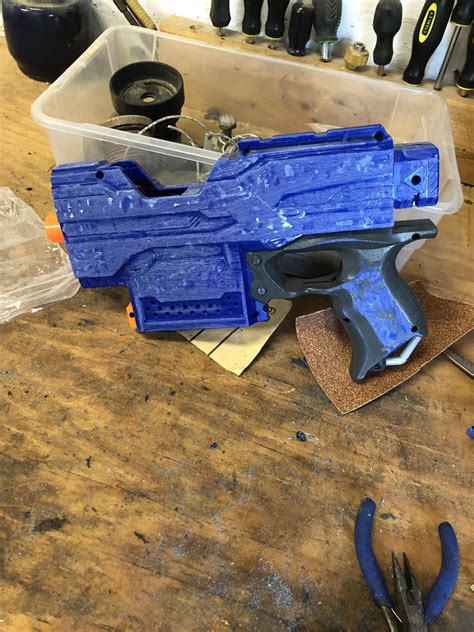 Im Building A Mini Stryfe Just About Done With Sanding R Nerf