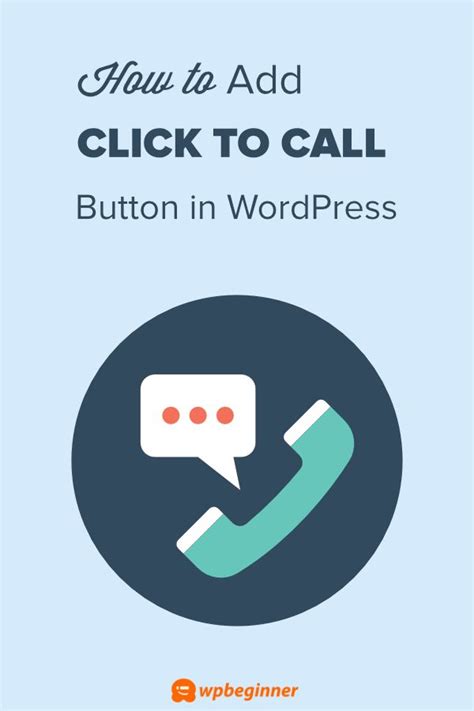 A Phone With The Text How To Add Click To Call Button In Wordpress On It