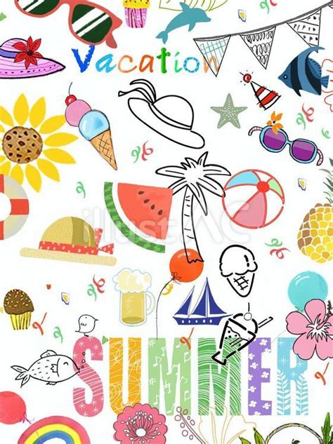 夏休みイラスト No 23705272｜無料イラスト・フリー素材なら「イラストac」