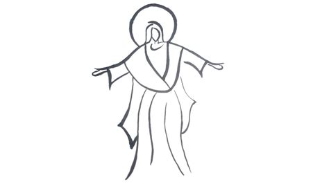 Simple Jesus Sketch At Explore Collection Of