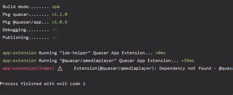 Dependency Not Found · Issue 71 · Quasarframeworkquasar Ui