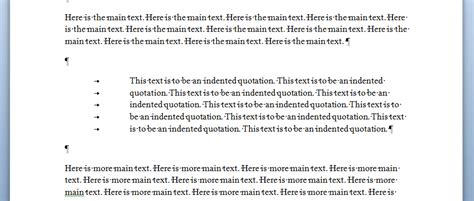 Using Styles To Format Indented Paragraphs