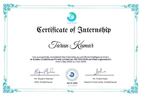 tarun kumar on linkedin artificialintelligence internship ai