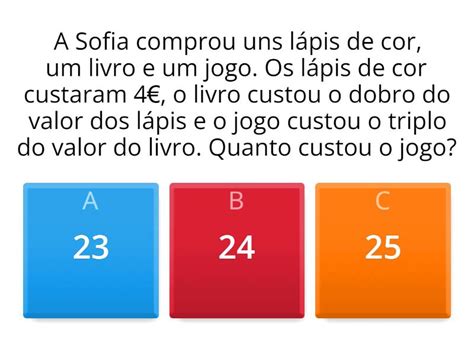 Tabuada Do 3 E Triplo Cuestionario