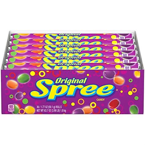 Original Spree Candy Roll Pack Of 36