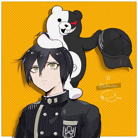 Saihara Shuichi And Monokuma Danganronpa And 1 More Drawn By Shimada