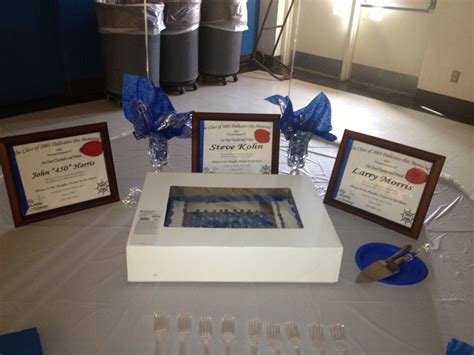 Memorial Cake Table For Lost Classmate And Teachers